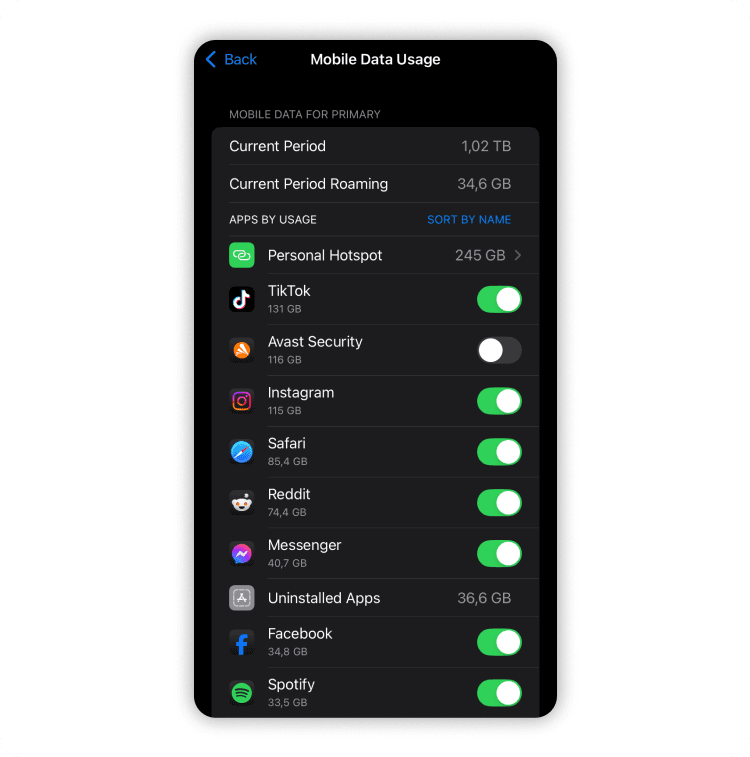 How to check hotspot usage on iPhone and Android | Saily
